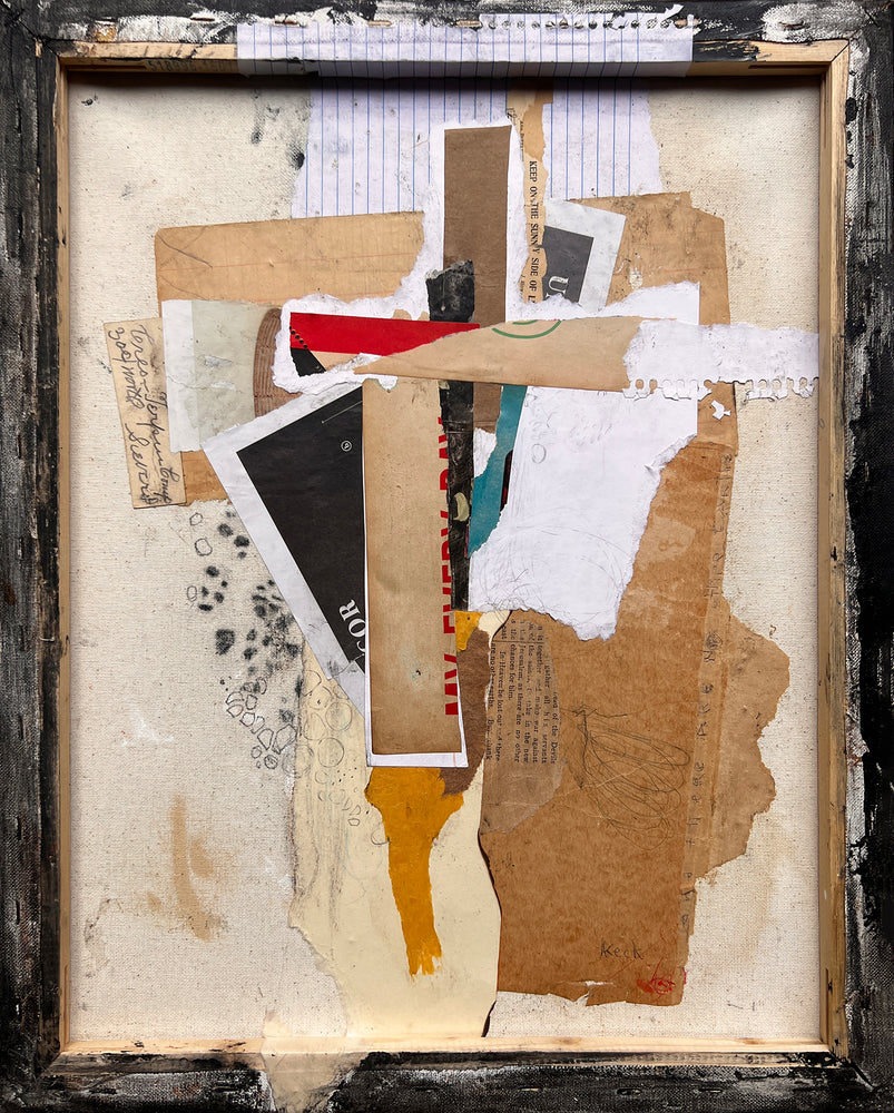 Original Collage Cross Art – Michel Keck