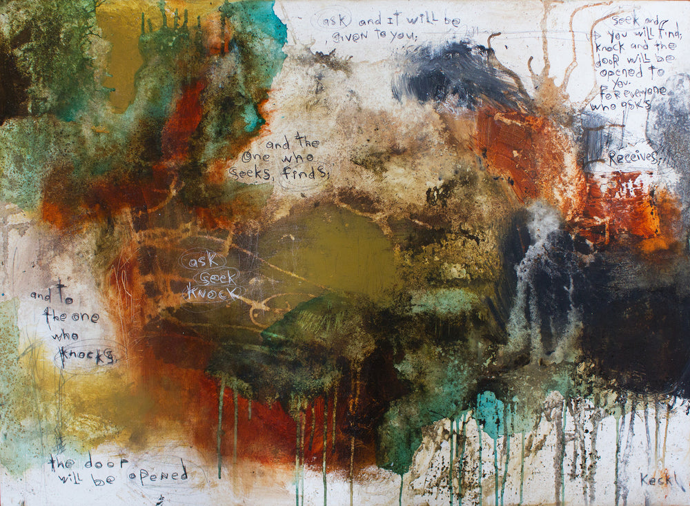 ORIGINALS: Scripture & Cross Paintings on Canvas – Michel Keck